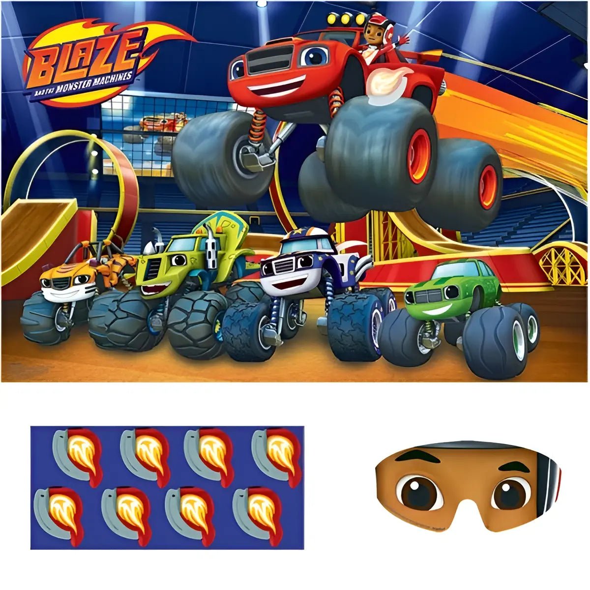 Blaze And The Monster Machines Blindfold Party Game - NextParty